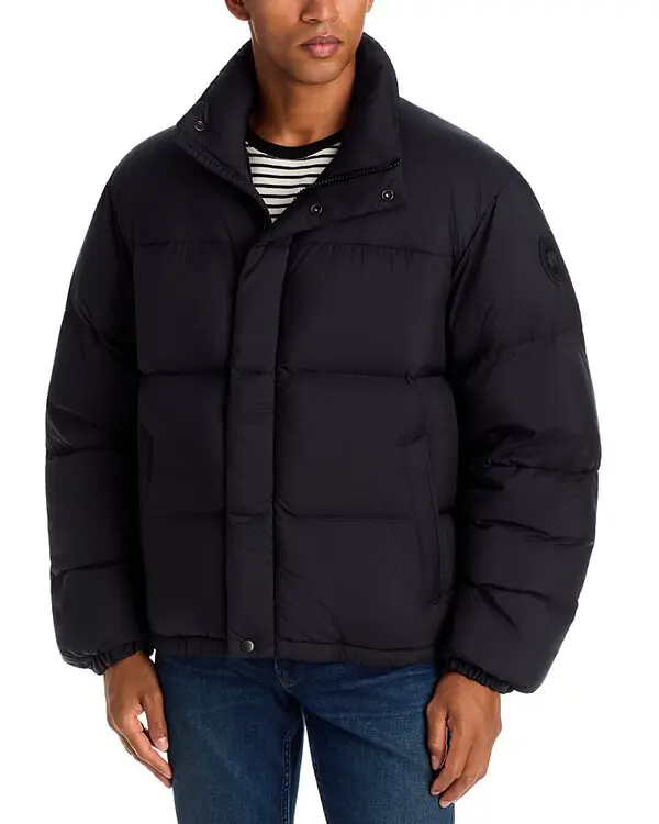 Canada Goose Sterling Stand Collar Down Puffer Jacket - Black