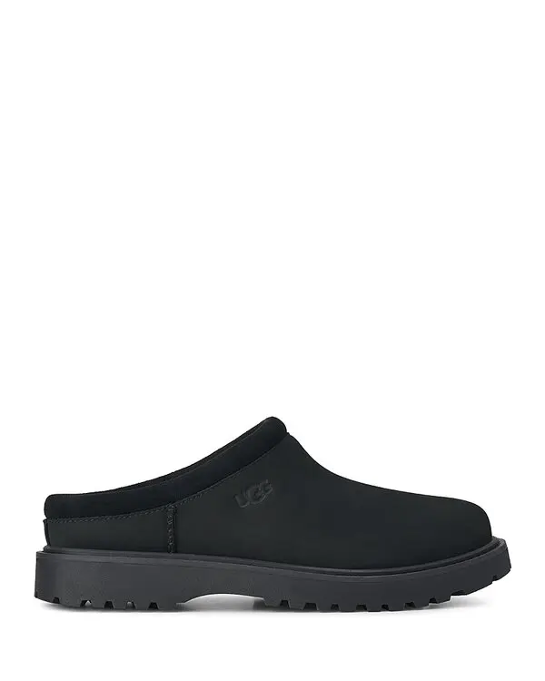 UGG Birch Clog Ii Nubuck & Suede Waterproof Mules - Black