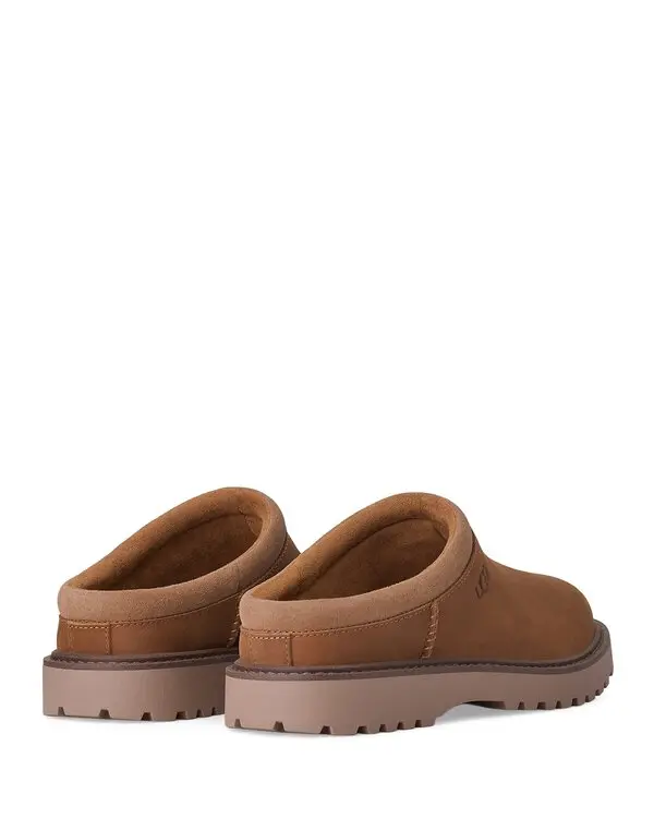 UGG Birch Clog Ii Nubuck & Suede Waterproof Mules - Chestnut