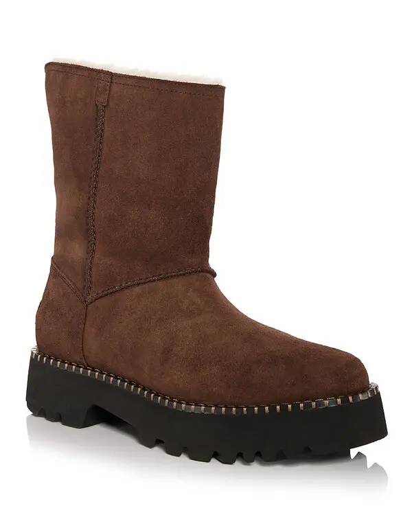 UGG Uptowner Shearling Lined Short Boots - Burnt Cedar