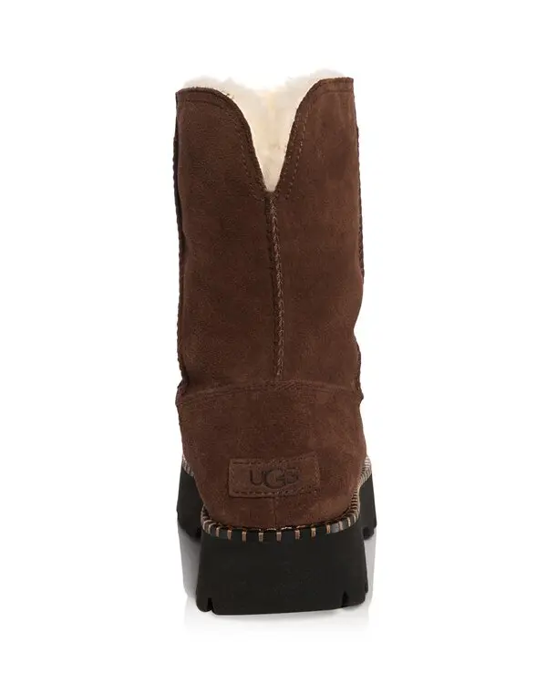 UGG Uptowner Shearling Lined Short Boots - Burnt Cedar