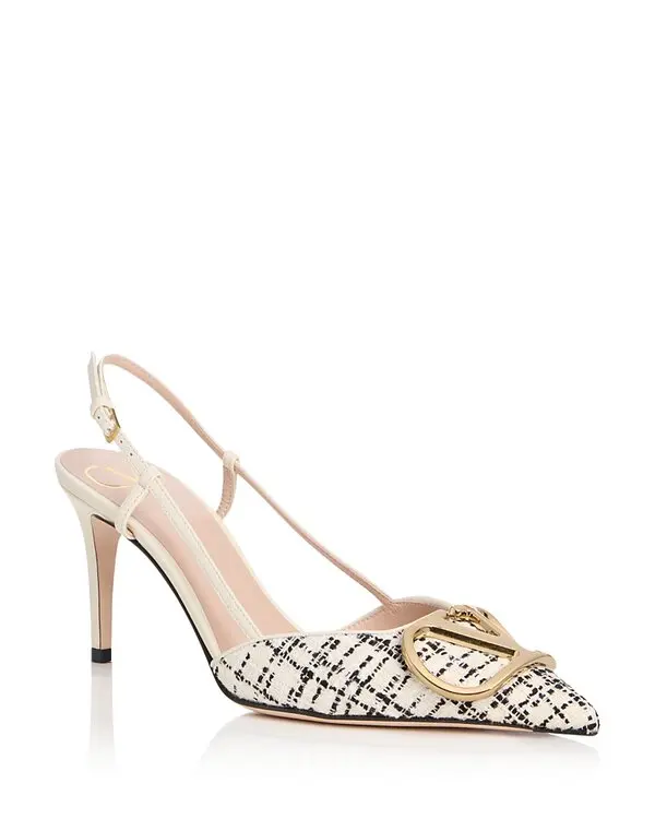 Valentino Garavani Vlogo Signature Tweed Pumps