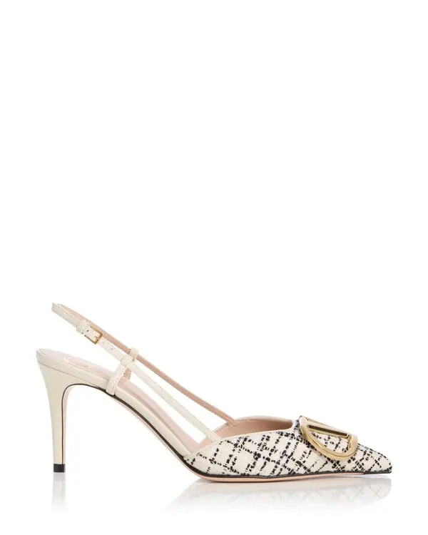 Valentino Garavani Vlogo Signature Tweed Pumps