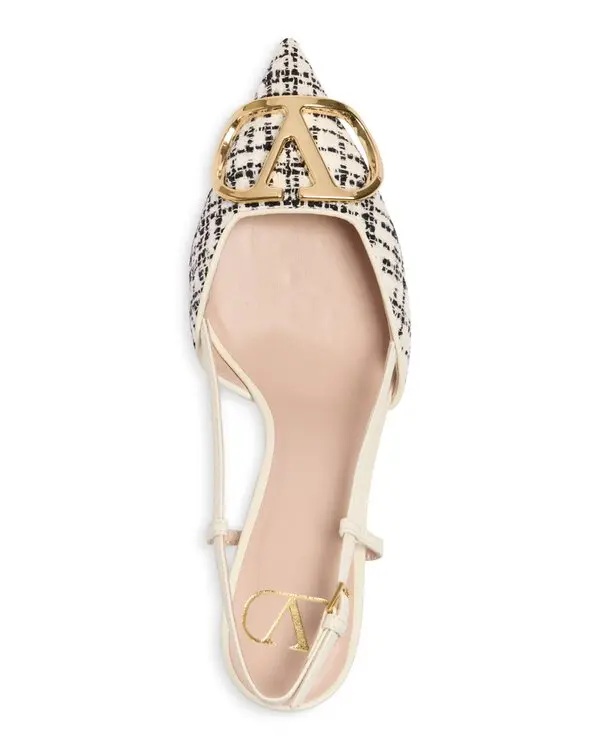 Valentino Garavani Vlogo Signature Tweed Pumps
