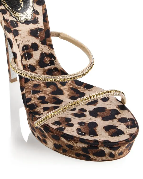 Rene Caovilla Cleo Animalier Platform Sandals