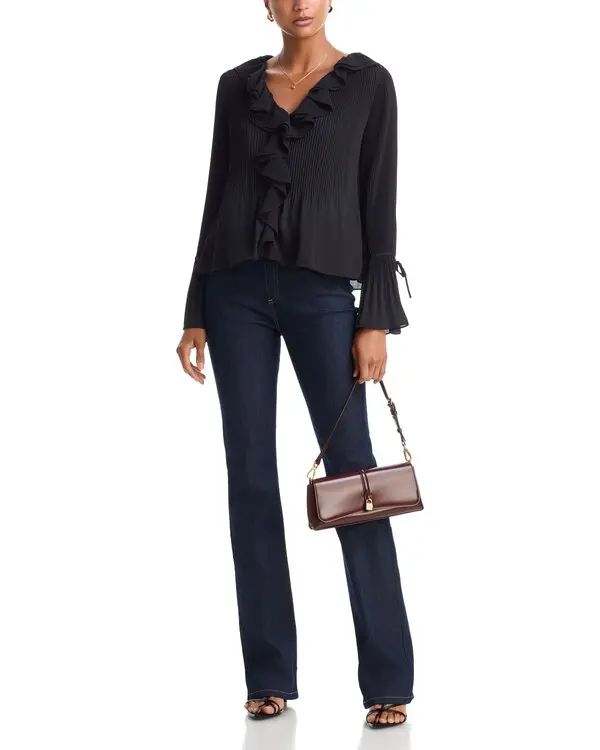 Cinq À Sept Nixen Ruffled Pleated Top