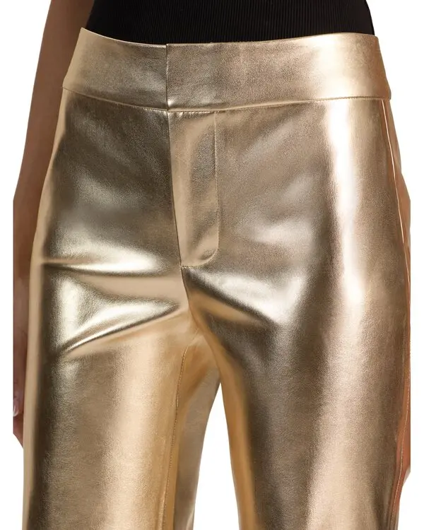 Alice + Olivia Andrew Faux Leather Flared Pants