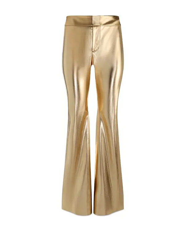 Alice + Olivia Andrew Faux Leather Flared Pants