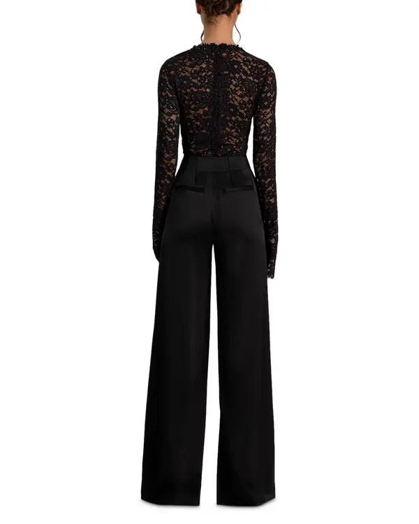 Alice + Olivia Taeyn Long Sleeve Lace Bodysuit