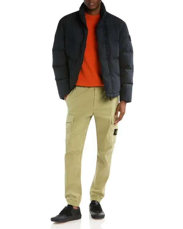 Stone Island Capospalla Stand Collar Logo Patch Puffer Jacket