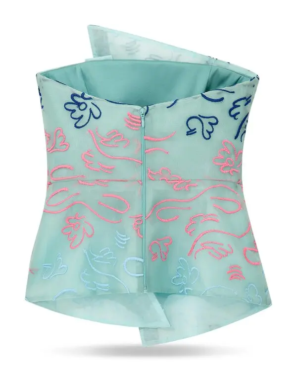 Emporio Armani Strapless Floral Top