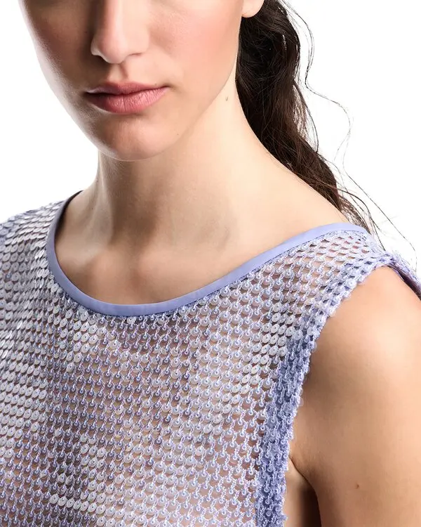 Emporio Armani Sequinned Tank Top