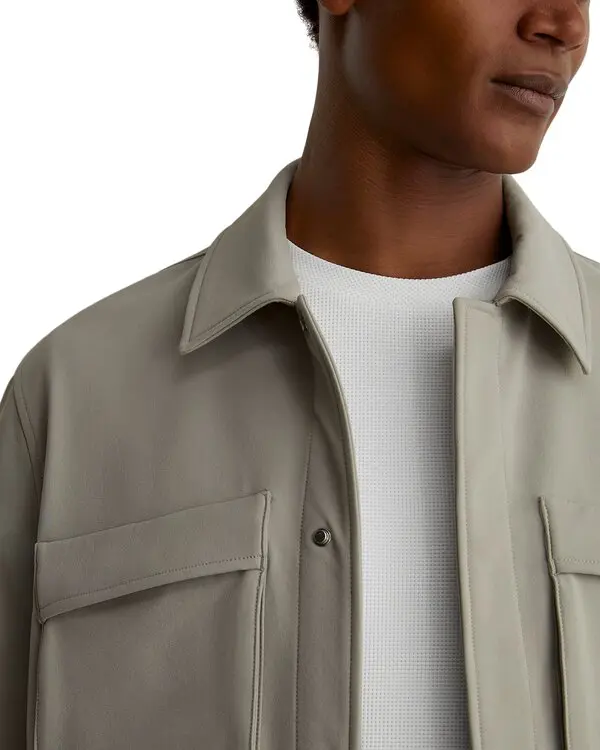 REISS Divide Zip Through Twin Pocket Overshirt