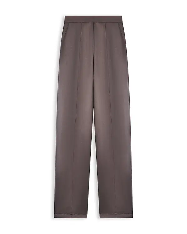 Emporio Armani Twill Straight Leg Pants - Cacao