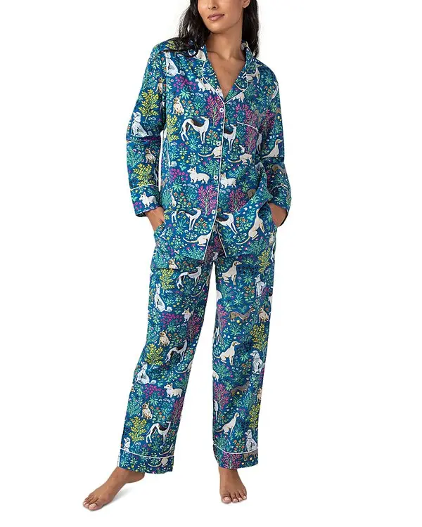 PRINTFRESH Must Love Dogs Long Pajama Set - Indigo