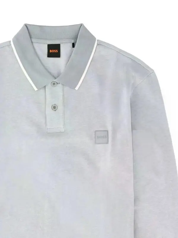 BOSS Long-sleeve Polo Shirt - Grey