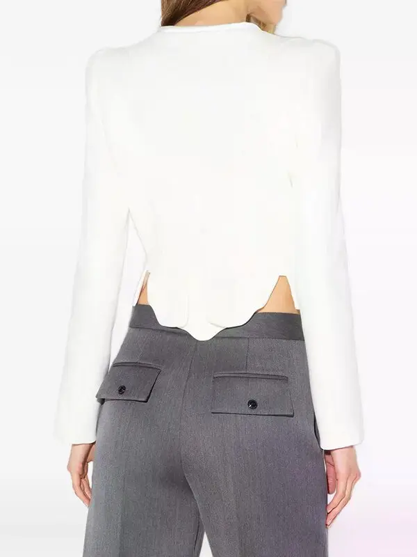 Elisabetta Franchi Jacket In Double Layer Crêpe And Satin Fabrics