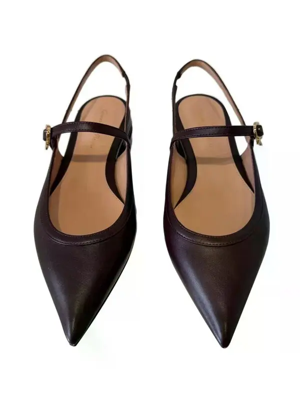 GIANVITO ROSSI Francoise Mary Jane Ballet Flats