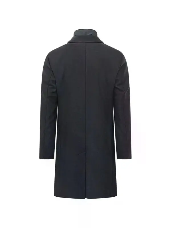 BOSS Quilted-bib Wool-blend Coat