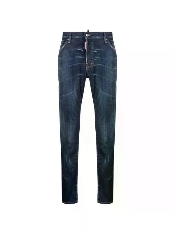 Dsquared2 Faded-effect Whiskered Jeans