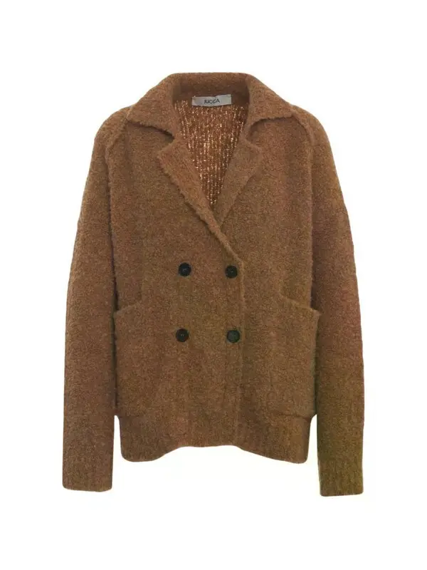JUCCA Double-breasted Bouclé Cardigan