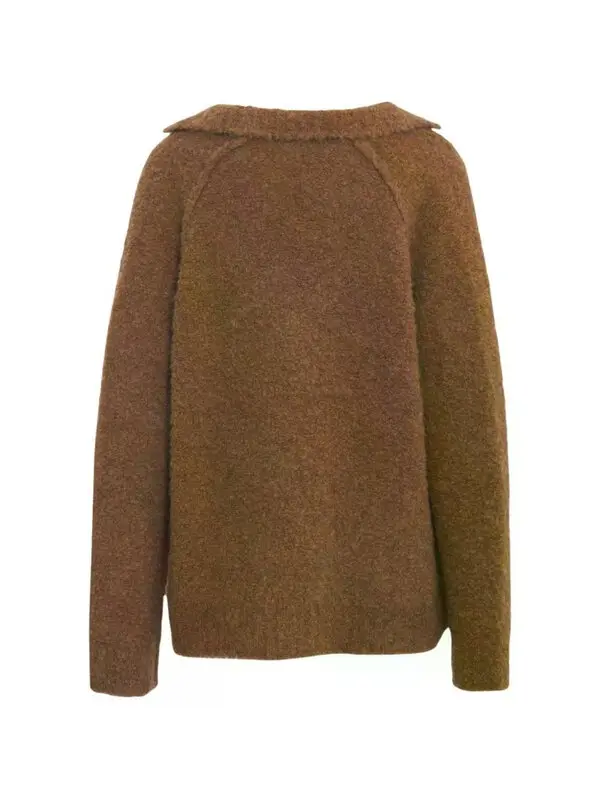 JUCCA Double-breasted Bouclé Cardigan