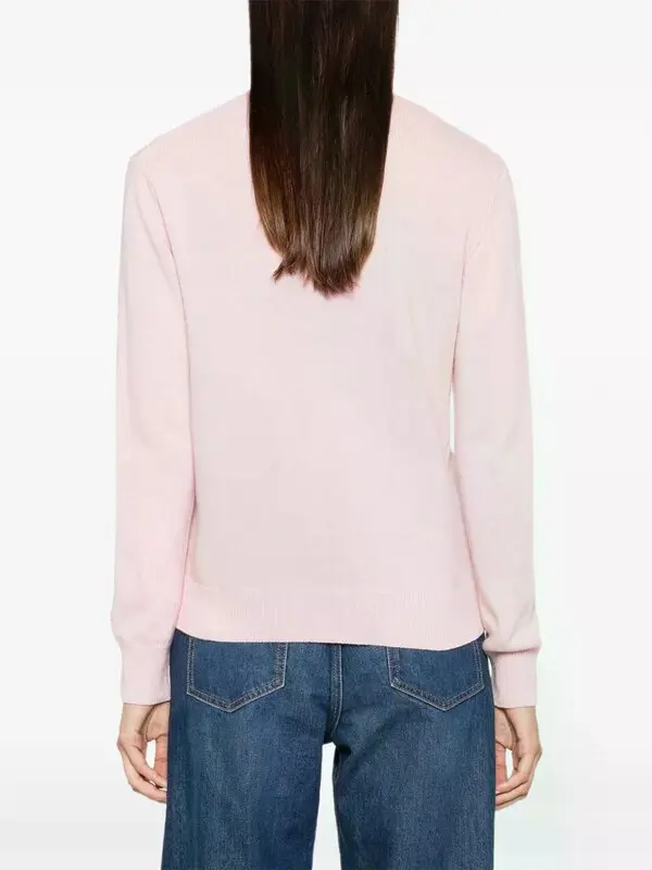 MC2 SAINT BARTH Slogan-intarsia Sweater - Pink