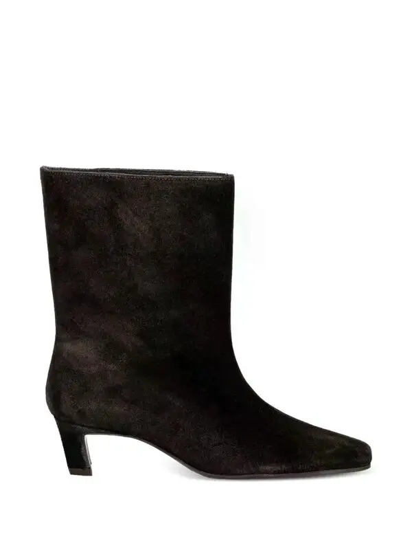 BILLI BI Suede Square-toe Boots - Brown