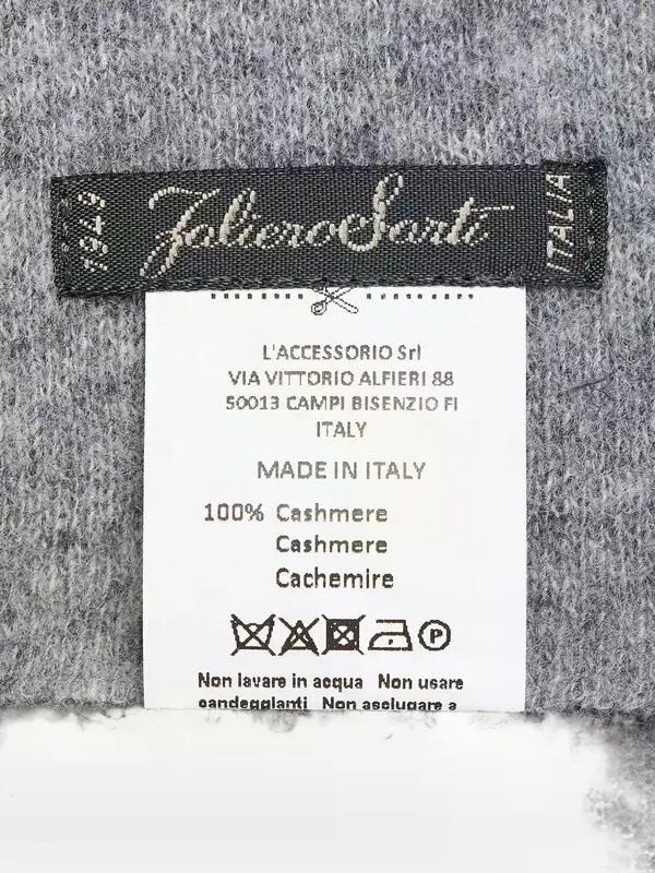Faliero Sarti Adriel Frayed Cashmere Scarf