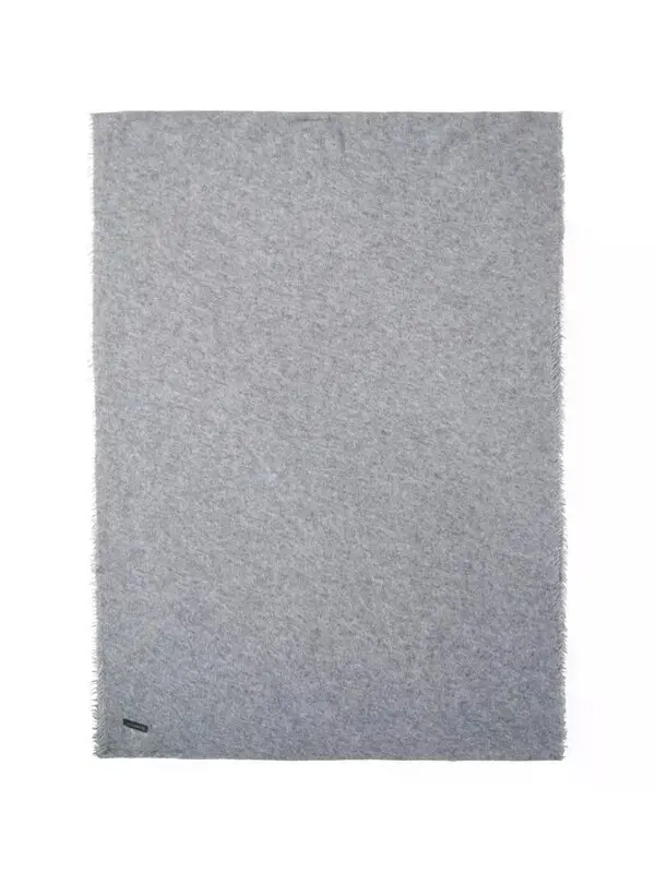 Faliero Sarti Adriel Frayed Cashmere Scarf - Grey