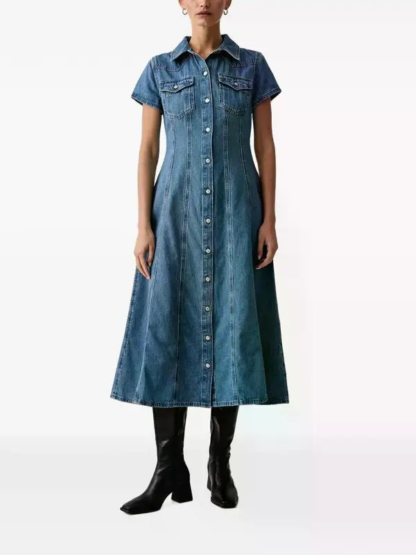 LEVI'S Short-sleeve Denim Midi Dress