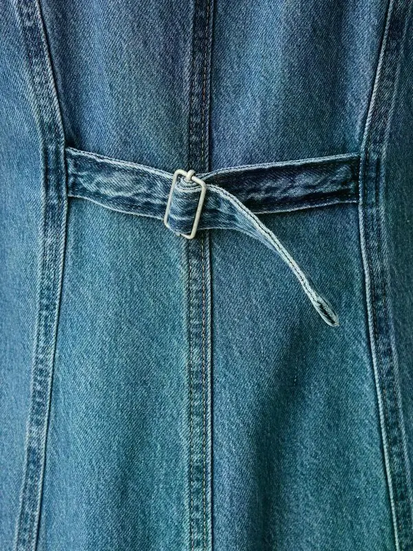 LEVI'S Short-sleeve Denim Midi Dress