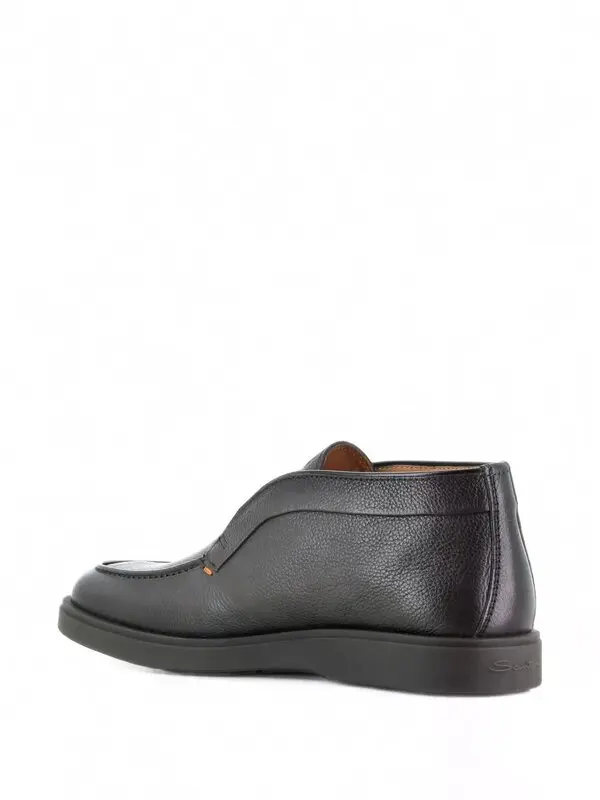 Santoni Grained Leather Boots