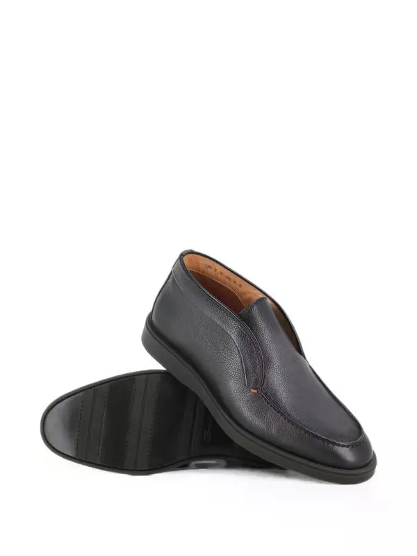 Santoni Grained Leather Boots