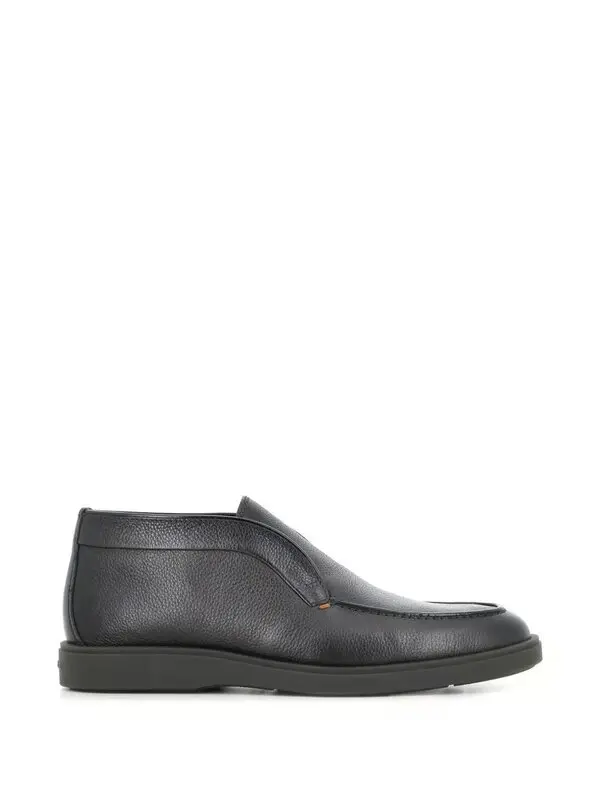 Santoni Grained Leather Boots