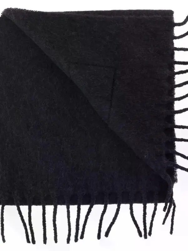Maison Kitsuné Fringed Alpaca-blend Scarf