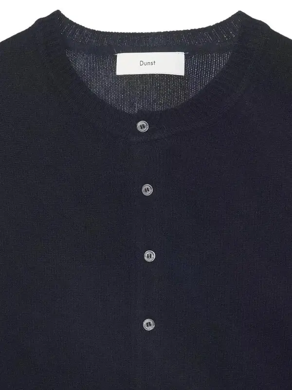 DUNST Button-front Knitted Cardigan