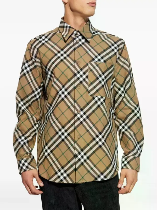 Burberry Check-print Oxford Shirt