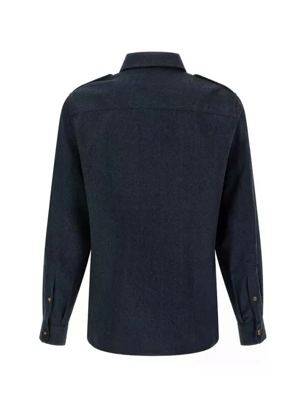 Brunello Cucinelli Virgin-wool Flannel Shirt