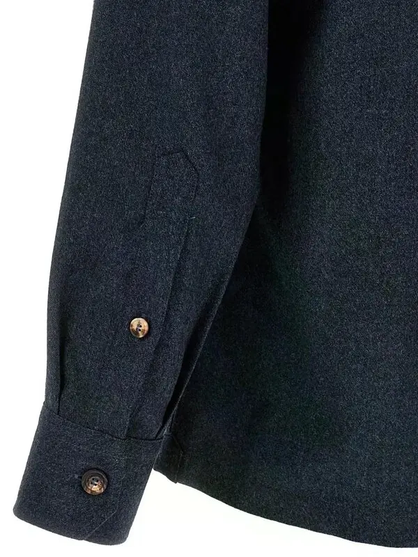 Brunello Cucinelli Virgin-wool Flannel Shirt