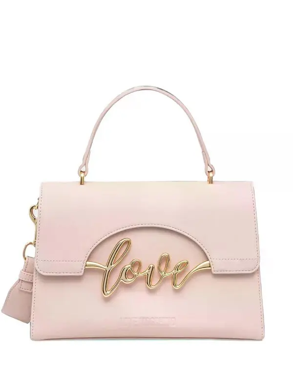 Moschino Logo-plaque Shoulder Bag - Pink