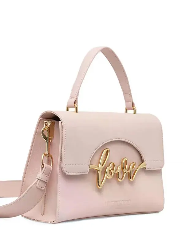 Moschino Logo-plaque Shoulder Bag - Pink