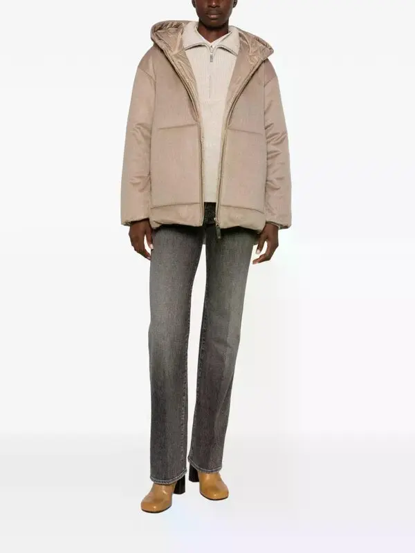 Max Mara Clown Hooded Reversible Padded Coat