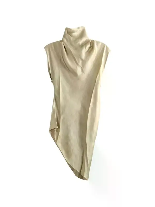 CORTANA Ocaso Asymmetric Draped Top