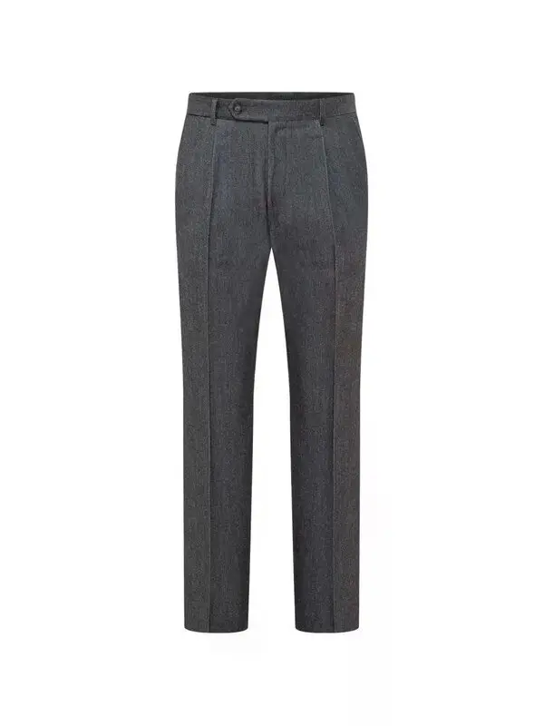 BOSS Pleated Virgin-wool Trousers