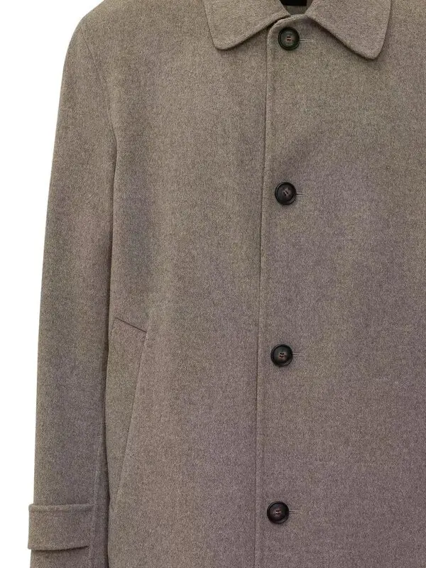 BOSS Relaxed-fit Coat In A Wool Blend