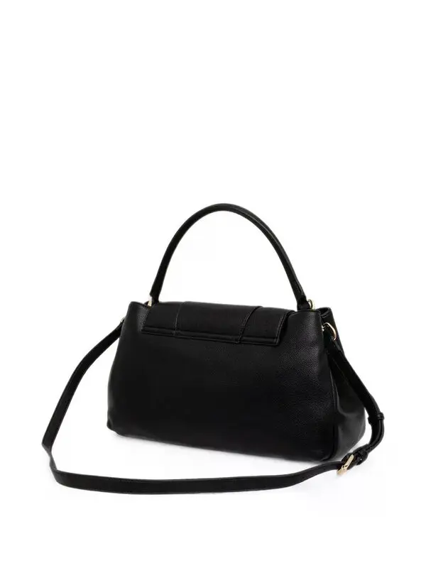Moschino Logo-plaque Pebbled Tote Bag