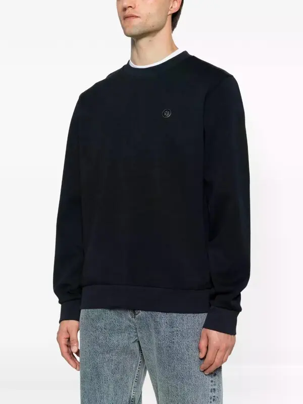 BOSS Logo-patch Crew-neck Sweatshirt