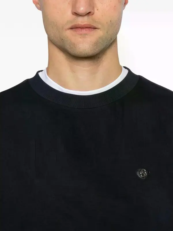 BOSS Logo-patch Crew-neck Sweatshirt