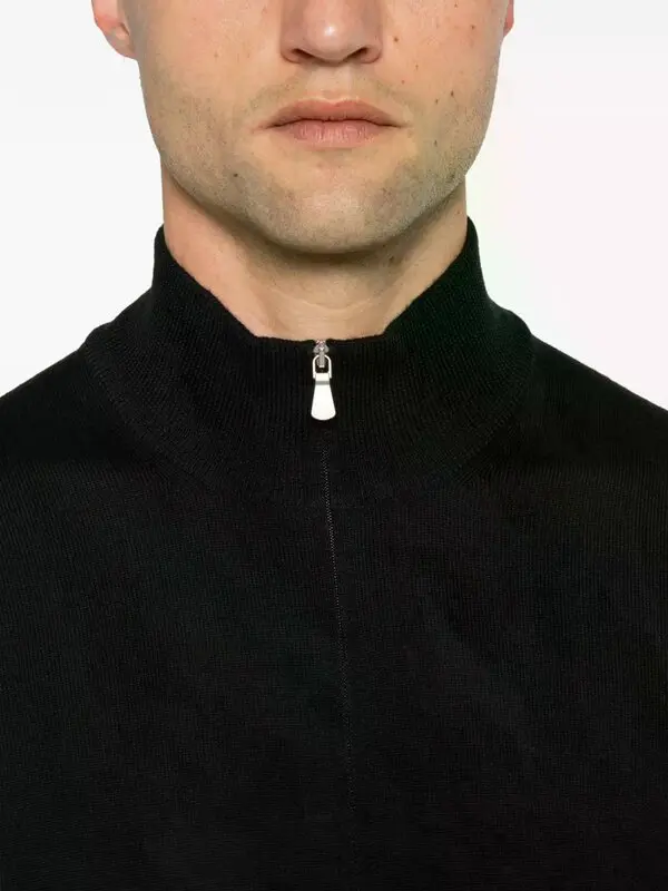 Tagliatore Zip-up High-neck Sweater